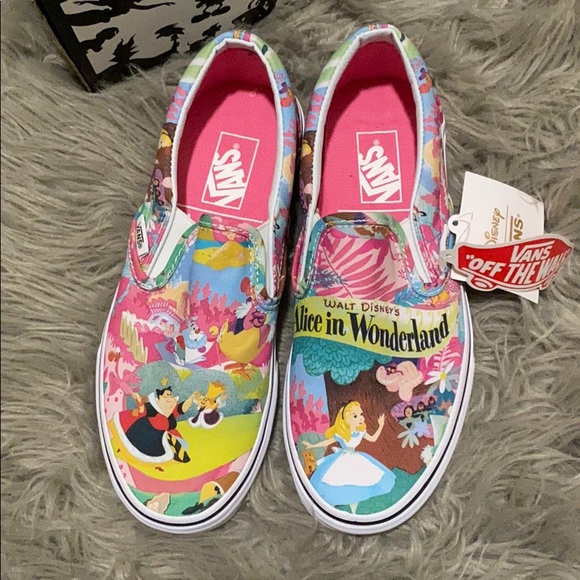 Vans | Shoes | Disney Vans Alice In Wonderland Rare | Poshmark